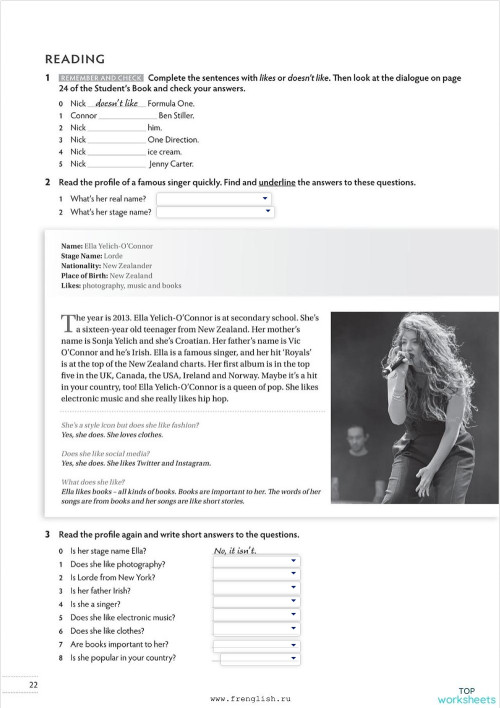 PRACTICE 3-THINK. Interactive worksheet | TopWorksheets