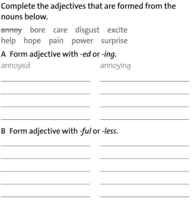 Word formation B1+. Interactive worksheet | TopWorksheets