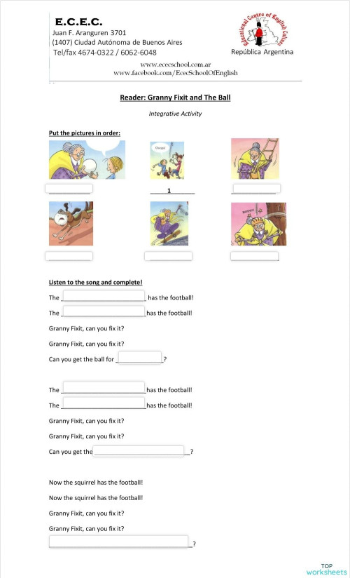 Reader Extra Practice - Integrative. Interactive worksheet | TopWorksheets