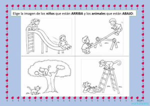 Identificación de arriba y abajo. Ficha interactiva | TopWorksheets