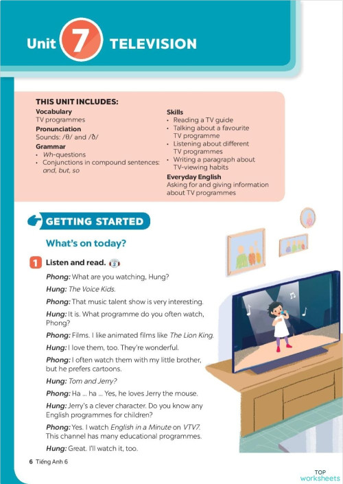 Global 7_Unit 7. Bài tập tương tác | TopWorksheets