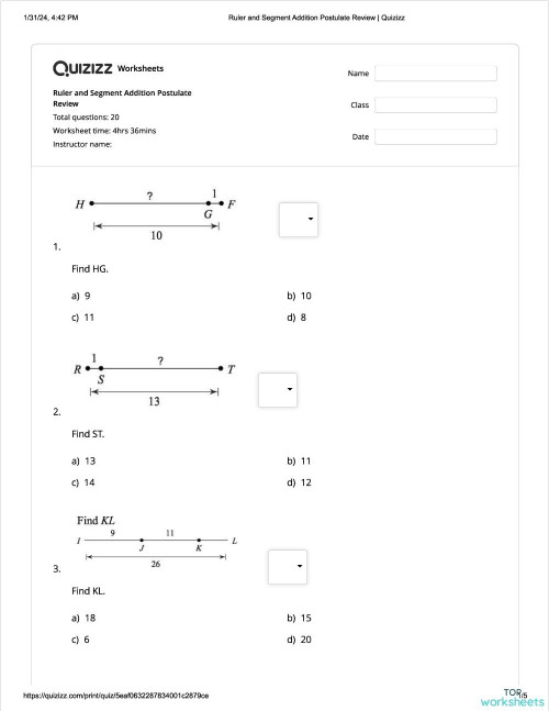Area of Triangle. Interactive worksheet | TopWorksheets