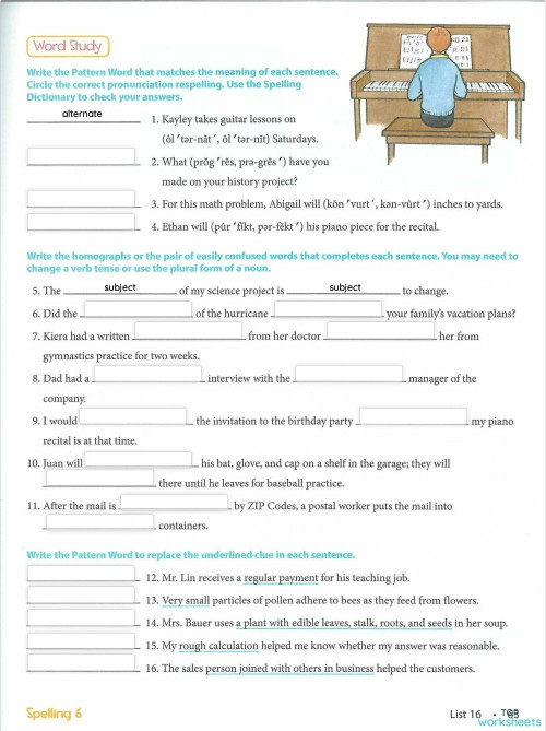 Spelling Interactive Worksheets And Online Exercises Topworksheets