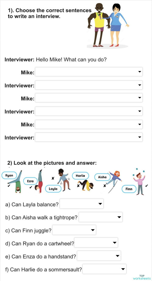EN3_U6_Interview. Interactive worksheet | TopWorksheets