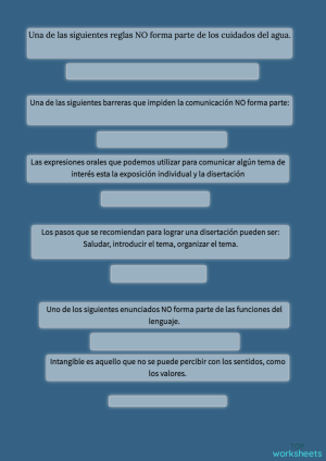 EVALUACION DE LENGUAJE . Ficha interactiva | TopWorksheets