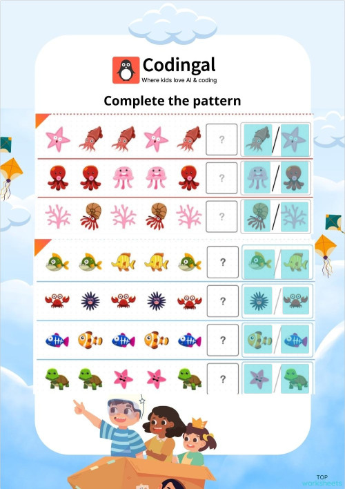 M_G01M20L69_WE02_Patterns_in_Nature_and_Art_6. Interactive worksheet | TopWorksheets