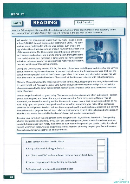 LanguageCert C1 Reading Parts 1 and 2 (T3). Interactive worksheet ...