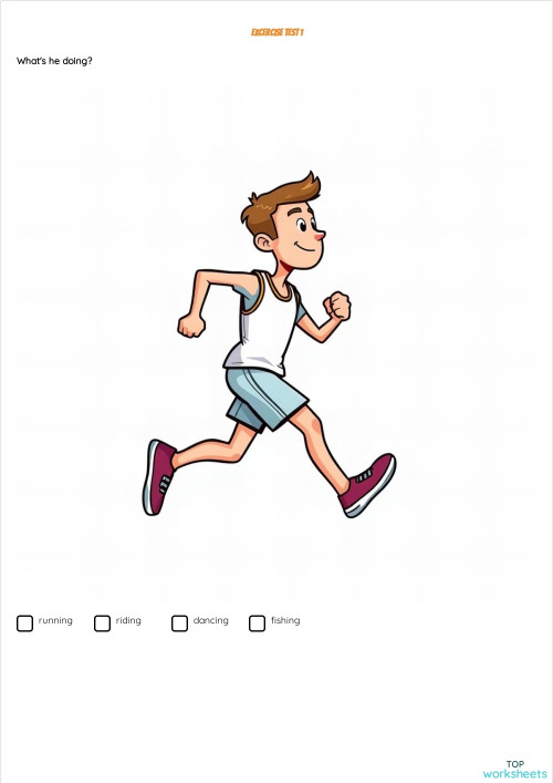 Excercise Test 1. Interactive worksheet | TopWorksheets