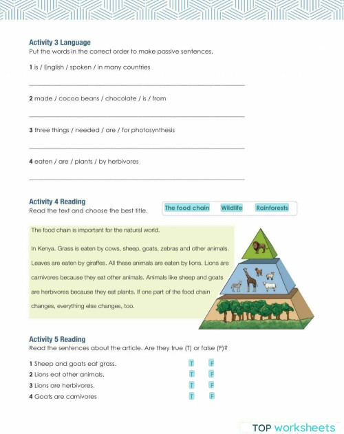 Access 8 - T2 - U6 - L10 - Act 3-4-5. Interactive worksheet | TopWorksheets
