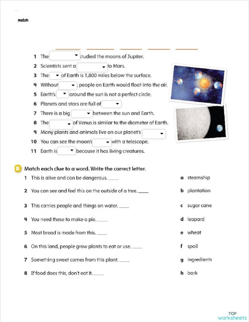 over\across\around. Interactive worksheet | TopWorksheets