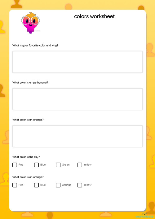 colors worksheet. Interactive worksheet | TopWorksheets