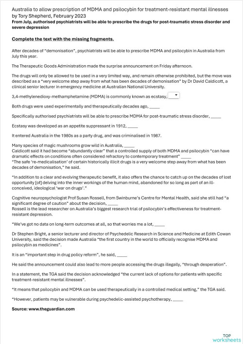 READING: GO FISHING. Interactive worksheet | TopWorksheets