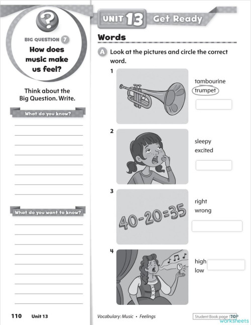 OD2 13 WB 110 111 Words. Interactive worksheet | TopWorksheets