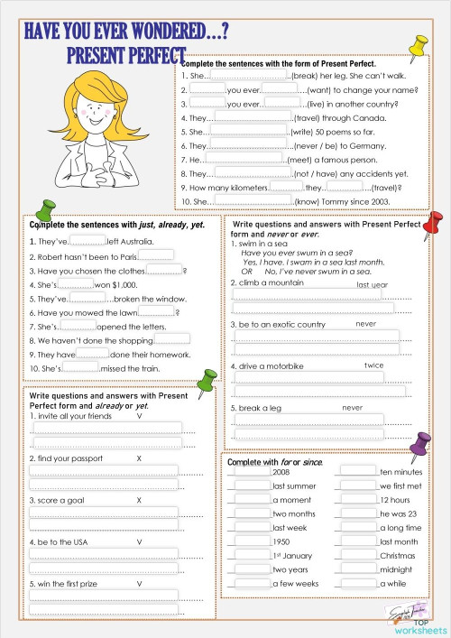 Have you ever ...? Present Perfect. Interactive worksheet | TopWorksheets
