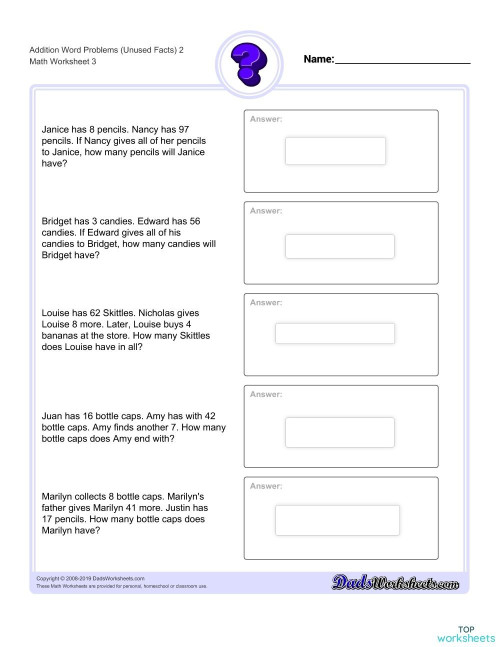 Math: interactive worksheets and online exercises | TopWorksheets