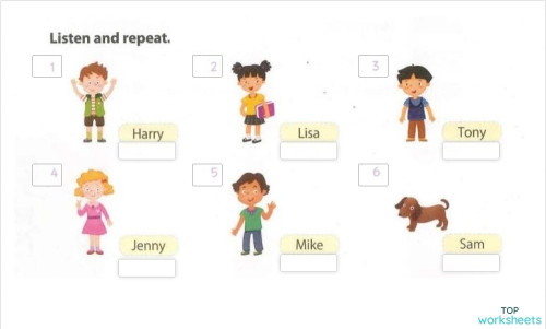 What's your name?. Interactive worksheet | TopWorksheets