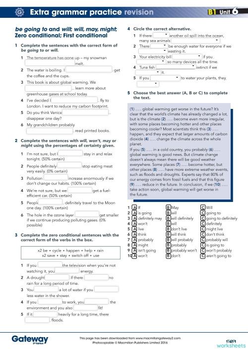 Gateway B1 Unit 6 Extra Grammar Practice Revision. Interactive ... Gateway B1 Unit 6 Extra Grammar Practice Revision. Interactive ...