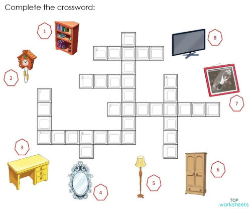 Furniture 2. Interactive worksheet | TopWorksheets