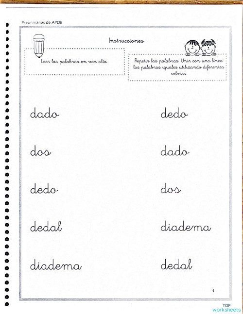 Leamos la letra D. Ficha interactiva | TopWorksheets