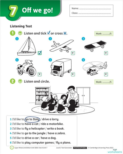 SM2 - Unit 7. Interactive worksheet | TopWorksheets