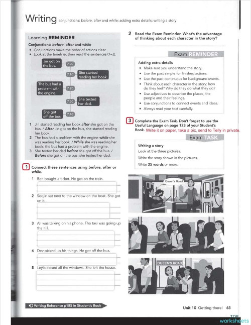 Close-Up A2 U10 Writing. Interactive worksheet | TopWorksheets