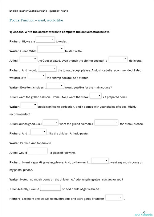 Sentences: interactive worksheets and online exercises | TopWorksheets