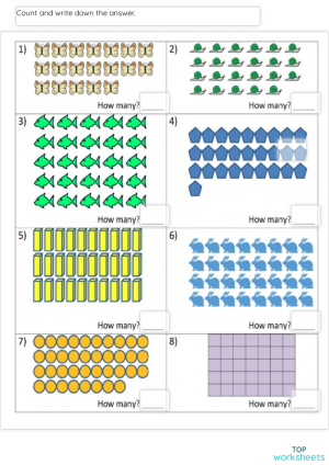 counting & number bond 13. Interactive worksheet | TopWorksheets