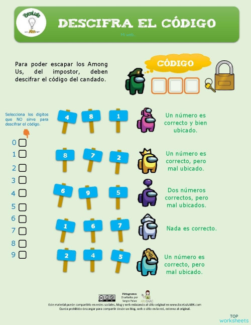 Descifra el código 07. Ficha interactiva | TopWorksheets
