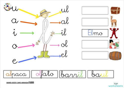 LEE Y COLOCA JUNTO A SU DIBUJO. Ficha interactiva | TopWorksheets