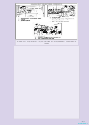 Diagnostic Test Writing. Interactive worksheet | TopWorksheets