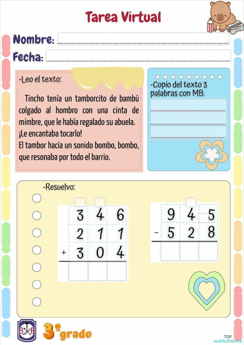 Tarea 24 de Abril. Ficha interactiva | TopWorksheets