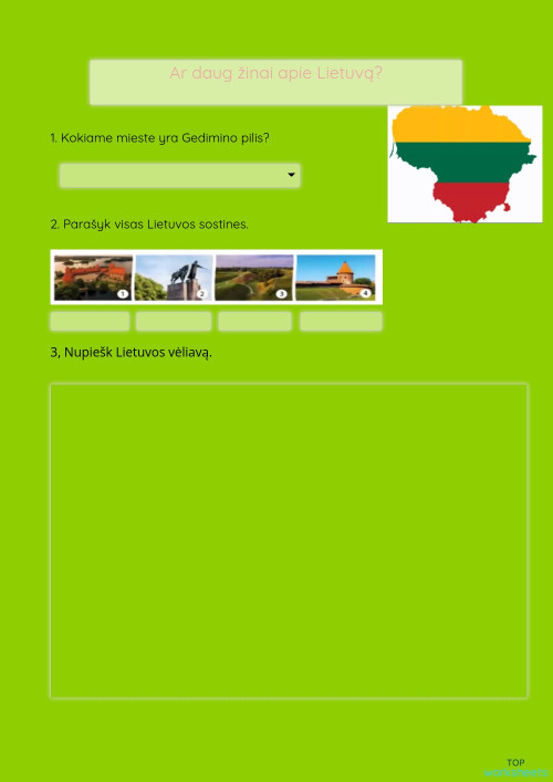 Interactive worksheets and online exercises in lithuania | TopWorksheets