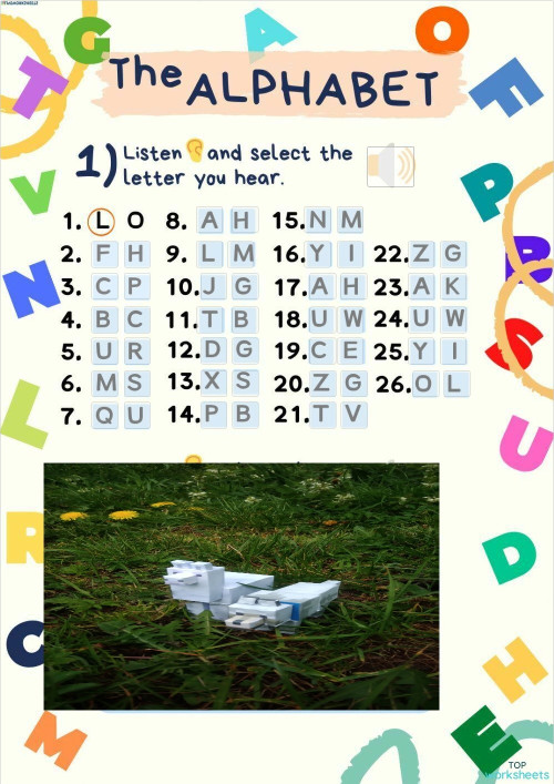 The Alphabet. Interactive worksheet | TopWorksheets