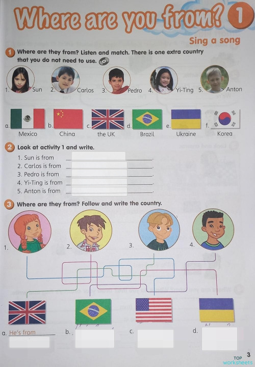 Smart Junior 4 WB, p.3. Interactive worksheet | TopWorksheets