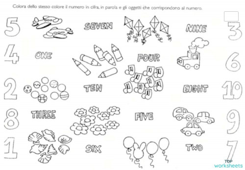 Interactive worksheets and online exercises in italian | TopWorksheets