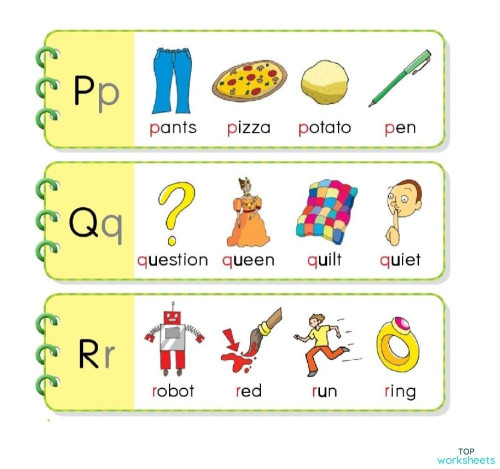 phonics wxyz. Interactive worksheet | TopWorksheets