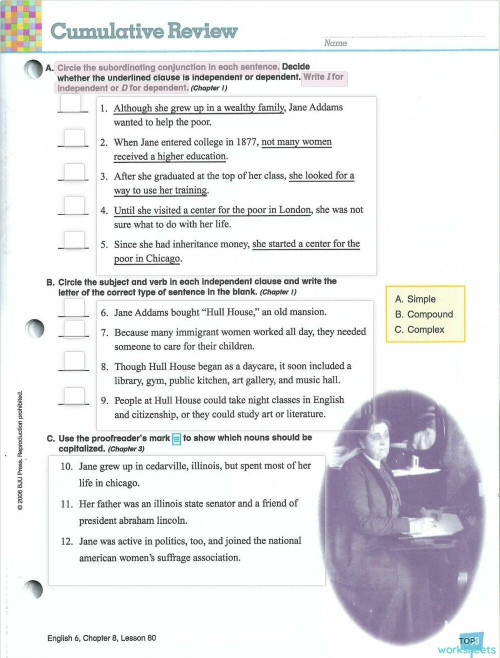 Lesson 80: Cumulative 8 Review Pg 153-154. Interactive worksheet ...