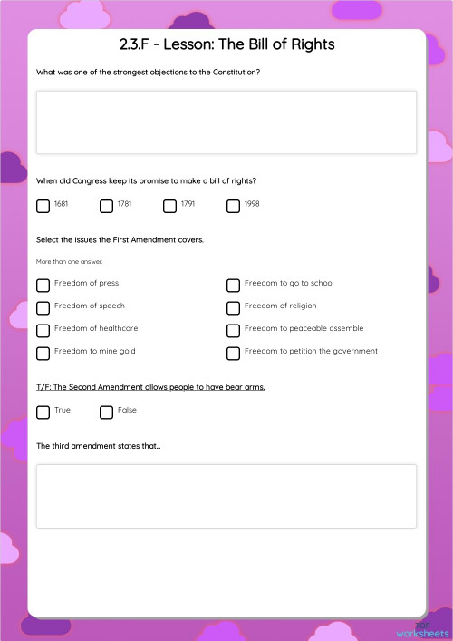 Government: interactive worksheets and online exercises | TopWorksheets