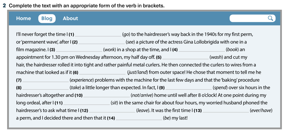 Ready for CAE unit 2 (Tenses & Voc). Interactive worksheet | TopWorksheets