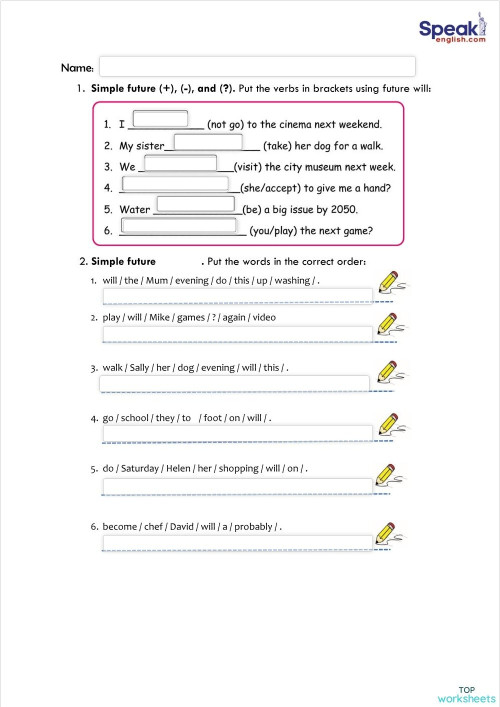 Basic Advanced 03 - Exam. Interactive worksheet | TopWorksheets