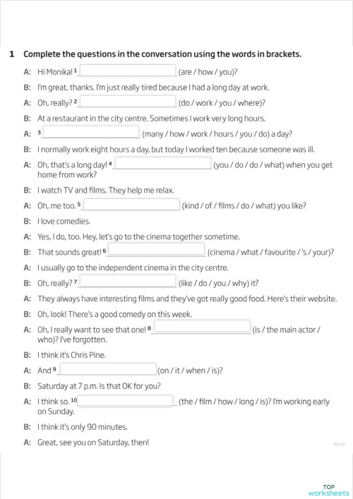 RM_A2+_PC_1A_Grammar 1. Interactive worksheet | TopWorksheets