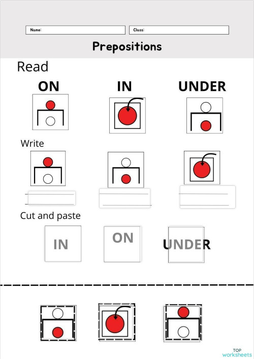 Prepositions 1. Interactive worksheet | TopWorksheets