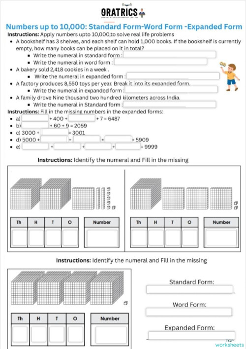 Expanded Form JJ. Interactive worksheet | TopWorksheets