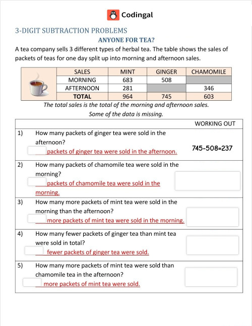 M_G02M06L31_WE02_Subtraction using regrouping. Interactive worksheet | TopWorksheets