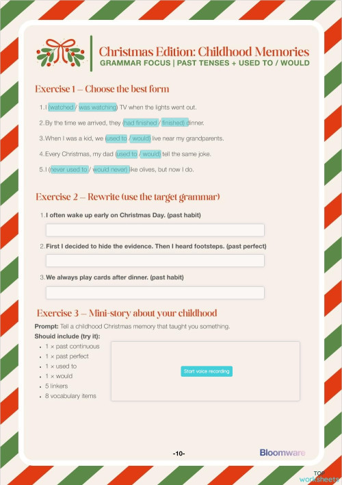 Daily Routine - Present simple tense. Ficha interactiva | TopWorksheets
