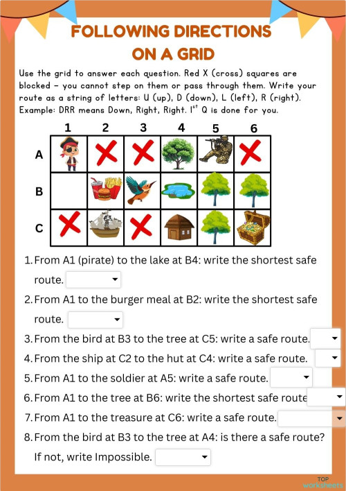M_G01M17L57_WE01_Following Directions on a Grid. Interactive worksheet ...
