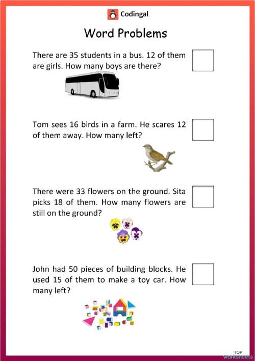 Math: interactive worksheets and online exercises | TopWorksheets