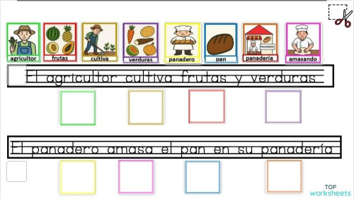 OCUPACIONES DE LA COMUNIDAD. Ficha interactiva | TopWorksheets