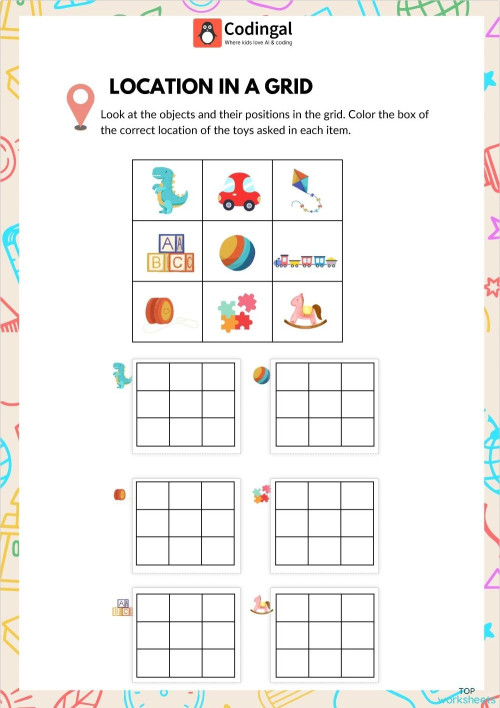 M_G03M31L67_WC02_Describe_positions_on_a_grid_2. Interactive worksheet ...