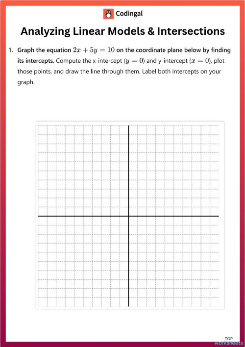 M_G08M12L31_WE02_Graph_Linear_Equations_. Interactive worksheet | TopWorksheets